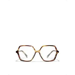 Chanel Ch3447 Square-frame Optical Glasses - Pink