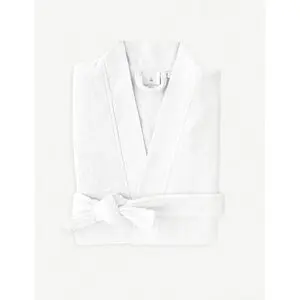 YVES DELORME Astreena Cotton-blend Bathrobe - Blanc