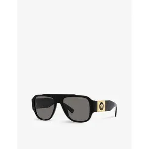 Versace Ve4436u Pillow-frame Sunglasses - Black
