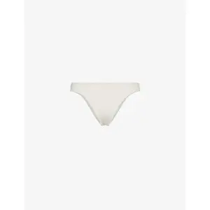 Monday Swimwear Byron Mid-rise Bikini Bottom - Ivory Rec