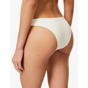 Monday Swimwear Byron Mid-rise Bikini Bottoms - Ivory Rec