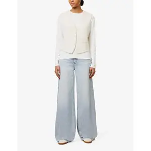 Rag & Bone Sofie Wide-leg High-rise Denim-blend Jeans
