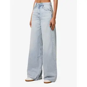 Rag & Bone Sofie Wide-leg High-rise Denim-blend Jeans