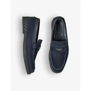 JIMMY CHOO Reverse-suede Loafers