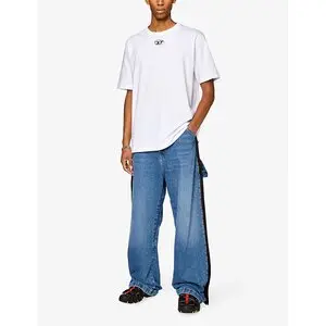 DIESEL® T-just-od Logo-plaque Cotton-jersey T-shirt - 100