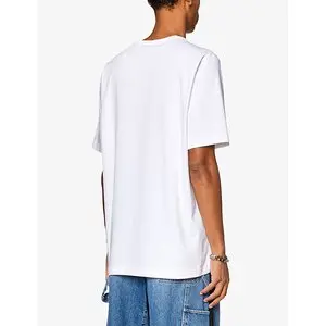 DIESEL® T-just-od Logo-plaque Cotton-jersey T-shirt - 100