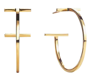 Tiffany & Co. T Wire Hoop Earrings - 18k Gold