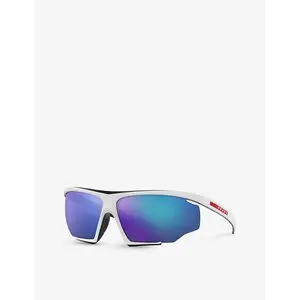 Prada Ps 07ys Branded-arm Irregular-frame Nylon Sunglasses