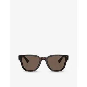 Prada Pillow-frame Acetate Sunglasses - Brown