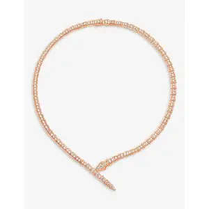 BVLGARI Serpenti Viper Diamond Necklace - Rose Gold