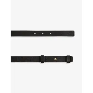 REISS Hayley Hinged-buckle Leather Belt