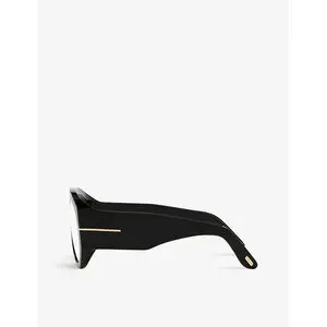 TOM FORD Ft5958-b Pilot-frame Acetate Glasses