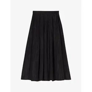 Maje Flared Maxi Skirt - Noir / Gris
