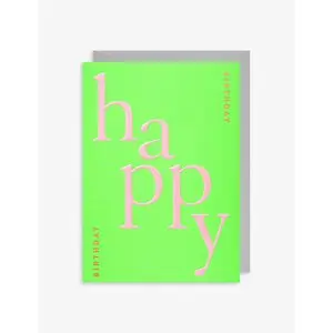 LAGOM Happy Birthday Greeting Card - One-color