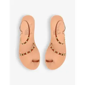 ANCIENT GREEK SANDALS Eleftheria Bee Studded Leather Sandals