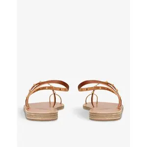 ANCIENT GREEK SANDALS Eleftheria Bee Studded Leather Sandals