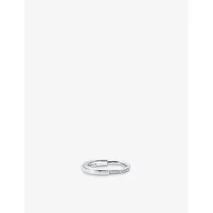 Tiffany & Co. Lock 18ct And Diamond Ring - White Gold