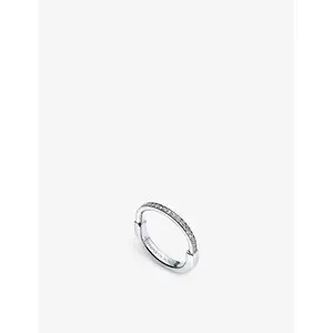 Tiffany & Co. 18ct White-gold And Diamond Lock Ring