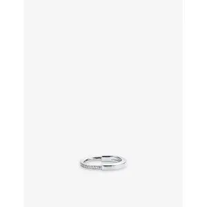 Tiffany & Co. 18ct White-gold And Diamond Lock Ring