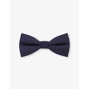 The Kooples Ribbed Bow Tie - Navy
