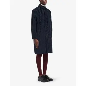 Prada Pinstriped Corduroy Coat