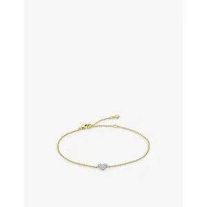 Monica Vinader Heart Lab-grown Diamond Bracelet - Yellow Gold