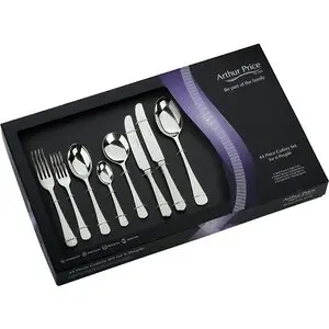 ARTHUR PRICE Rattail 44 Piece Stainless Steel Cutlery Set For 6 - One-color