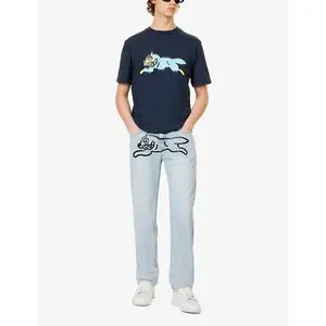 ICECREAM Running Dog Graphic-print Straight-leg Regular-fit Jeans