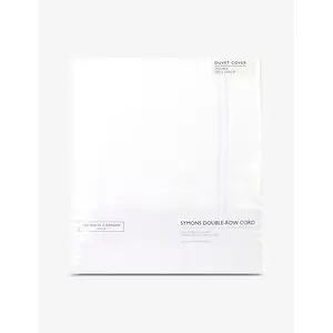 THE WHITE COMPANY Symons -row Cord Egyptian Cotton Duvet Cover - White