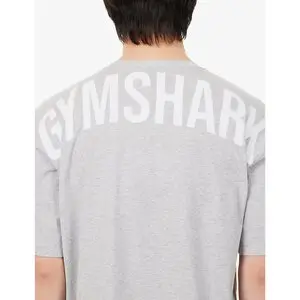 GYMSHARK Power Logo-print Stretch-cotton T-shirt