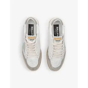 GOLDEN GOOSE Ballstar Iridescent-start Leather Low-top Sneakers