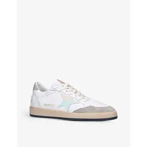GOLDEN GOOSE Ballstar Iridescent-start Leather Low-top Sneakers