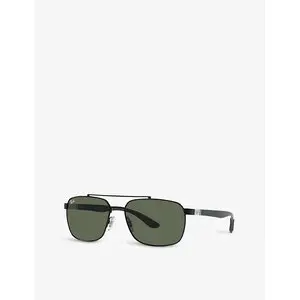 Ray-ban Rectangle-frame Steel Sunglasses