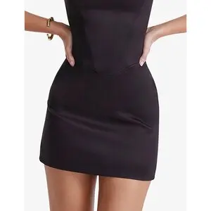 House Of Cb Enya Fitted Woven Mini Dress