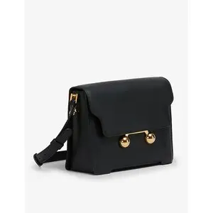 Marni Trunkeroo Leather Shoulder Bag - Black