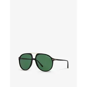 TOM FORD Tr001780 Pilot-frame Sunglasses - Black