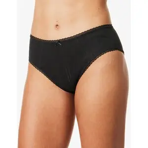 COU COU Cosy Pointelle Organic-cotton Briefs