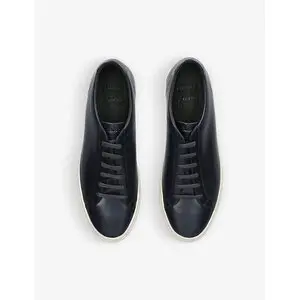LOAKE Sprint Contrast-stitch Leather Low-top Trainers - Navy