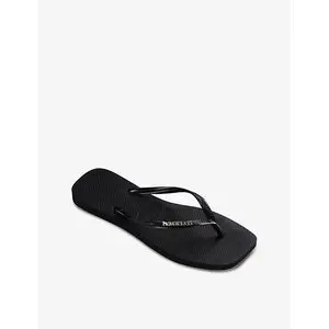 Havaianas Square Logo-embossed Rubber Flip-flops