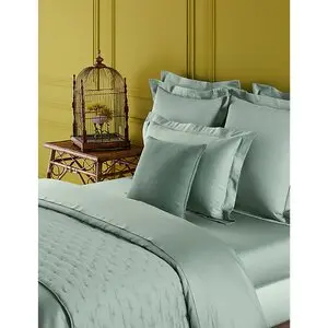 YVES DELORME Triomphe Cotton Oxford Pillowcase 50cm X 75cm - Veronese
