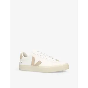 VEJA Campo V-logo Leather Low-top Trainers