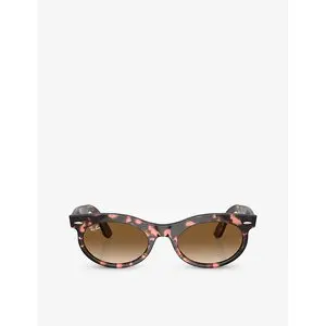 Ray-ban Wayfarer Oval-frame Sunglasses - Multi-coloured