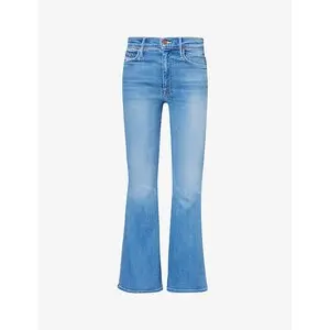 MOTHER Lil Weekender Flared-leg Stretch-denim Jeans