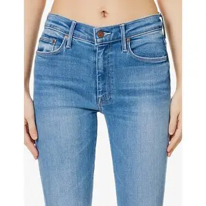 MOTHER Lil Weekender Flared-leg Stretch-denim Jeans