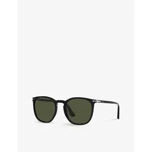 Persol Po3316s Round-frame Sunglasses - Black
