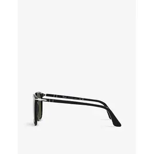 Persol Po3316s Round-frame Sunglasses - Black
