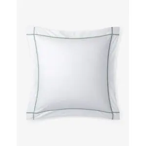 YVES DELORME Athena Cotton Oxford Pillowcase 65cm X 65cm - Veronese