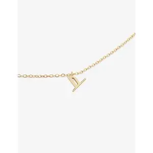 Monica Vinader Small Letter Y 14ct Yellow-gold Pendant Necklace - Yellow Gold
