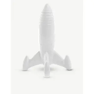 SELETTI Spaceship Porcelain Ornament 27cm - One-color
