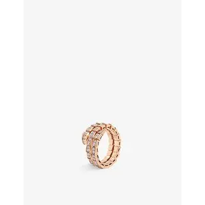 BVLGARI Serpenti Viper Diamond Ring - Rose Gold